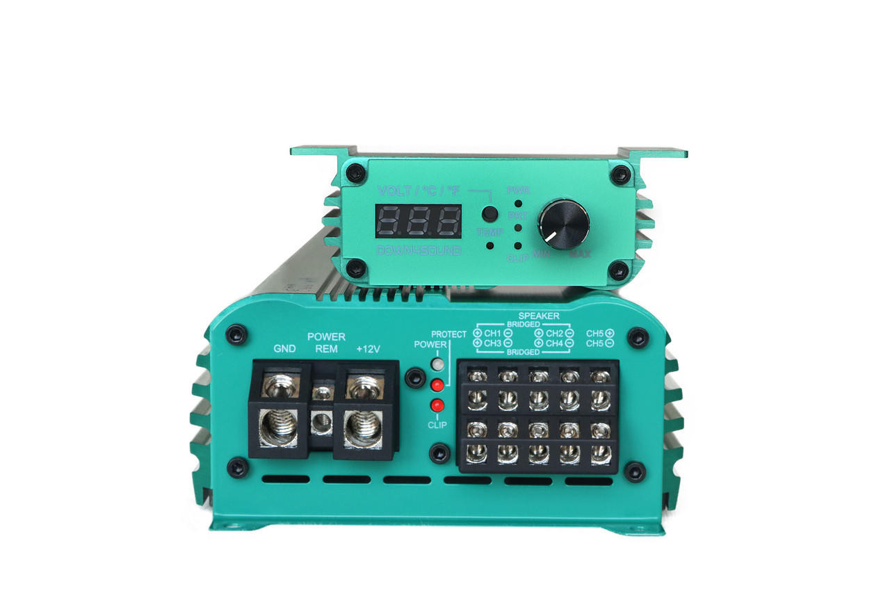 Down4Sound MM1005 (MINI MAXX) - TEAL | 1100W RMS MINI 5 CH Car Audio ...