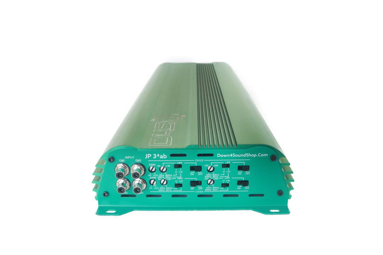 DOWN4SOUND JP34 AB TEAL | 590W RMS - 4 CHANNEL AMPLIFIER - Down4Sound Shop