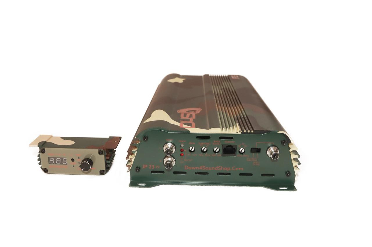 DOWN4SOUND JP23 V2 - CAMO | 2800W RMS MONOBLOCK AMPLIFIER - Down4Sound Shop
