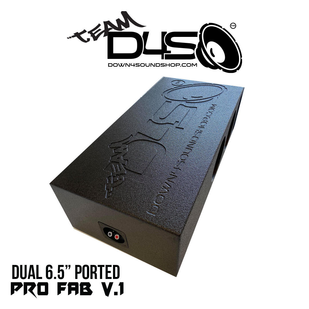 Dual 6.5 or 8" Dual Custom Sub Boxes with Kerf | Down4SoundShop.com