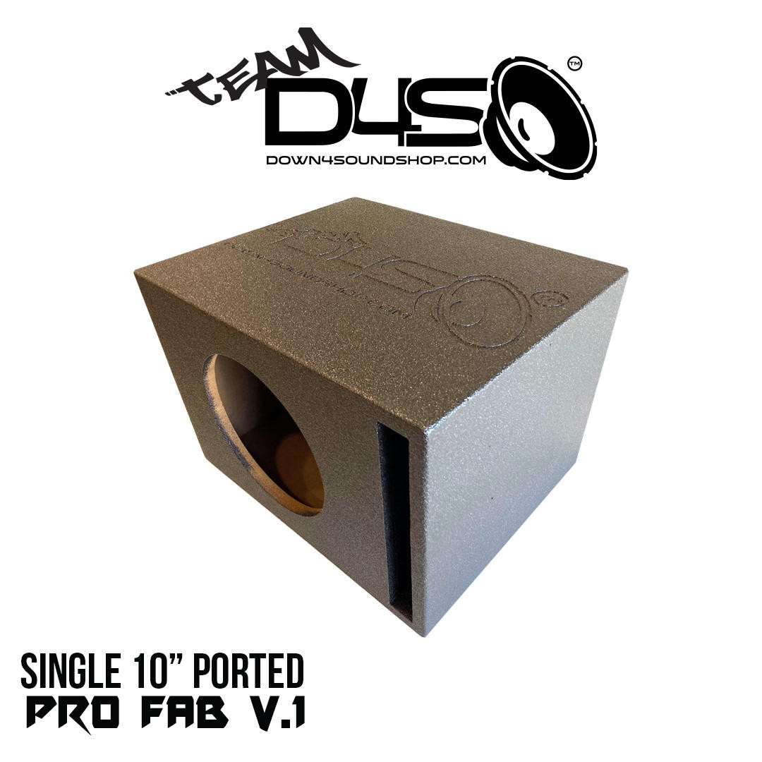 Single 10" Custom Kerf Ported Subwoofer Box - Down4Sound Shop