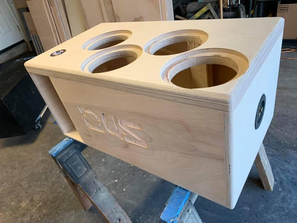 Down 4 Sound - Quad 6.5" or 8" Custom Sub Boxes with Kerf