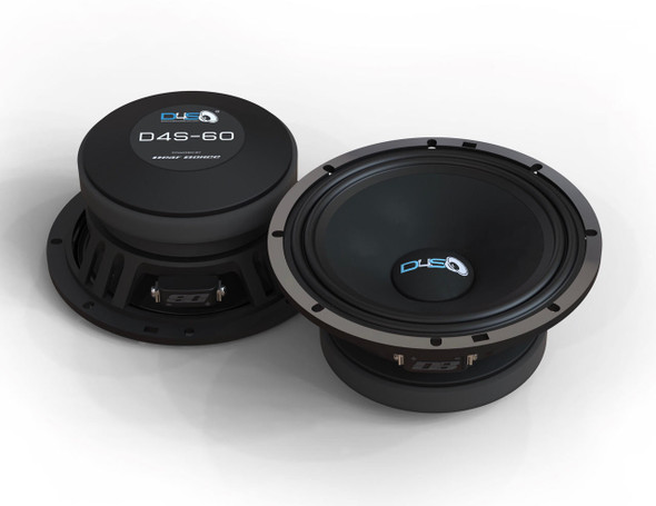 DOWN4SOUND PRO AUDIO 6.5" D4S-60 V2 Midrange | 180W RMS | 4 OHM - PAIR ...