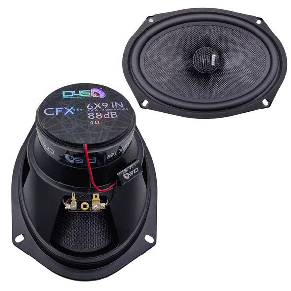 DOWN4SOUND JFX653S - 6.5 INCH 3 WAY CAR AUDIO SPEAKERS - 300W RMS ...