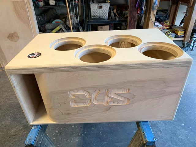 Down 4 Sound - Quad 6.5" or 8" Custom Sub Boxes with Kerf