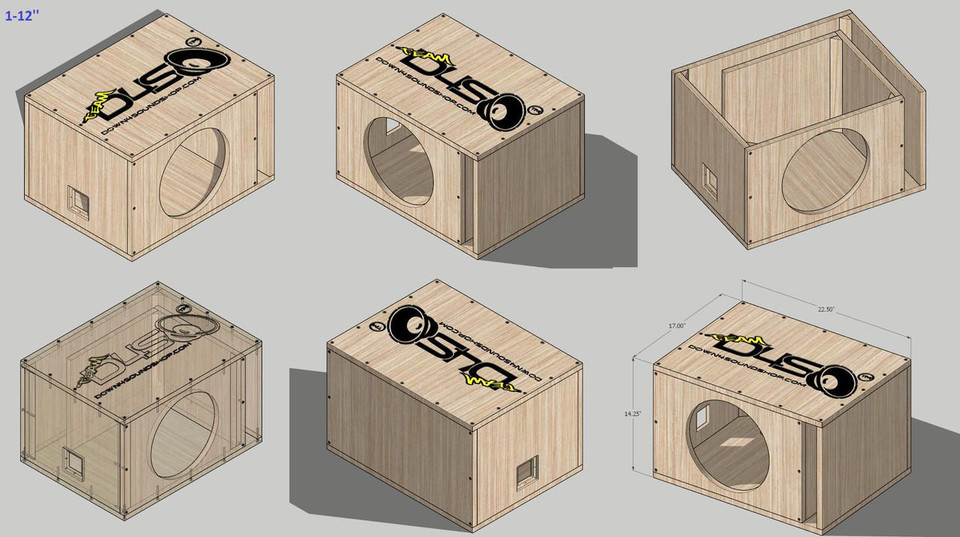 Down4sound PRO-FAB Birch FLAT PACK 2 15 | 2 15 Sub Box | DIY Dual 15 ...