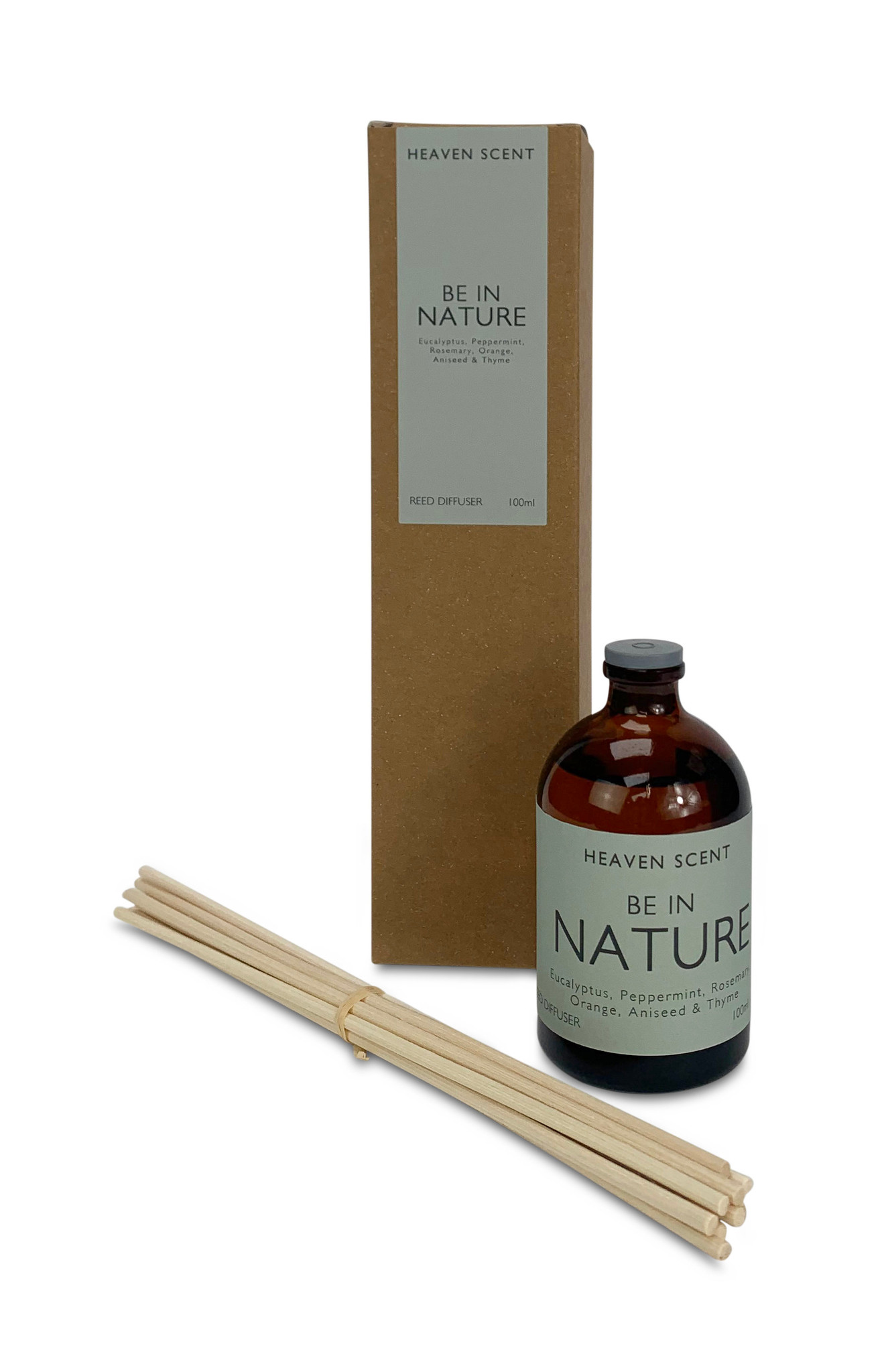 100ml Wellbeing Brown Apothecary Reed Diffuser - Heaven Scent Wholesale