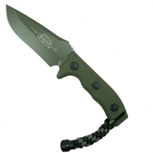 Microtech 102-1GR OD Green Currahee S/E Fixed Blade Knife, OD Green Blade