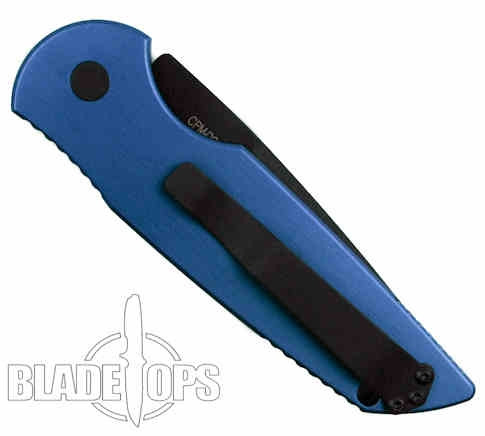 ProTech Blue Tactical Response TR3 Auto Knife, Black D2 Blade