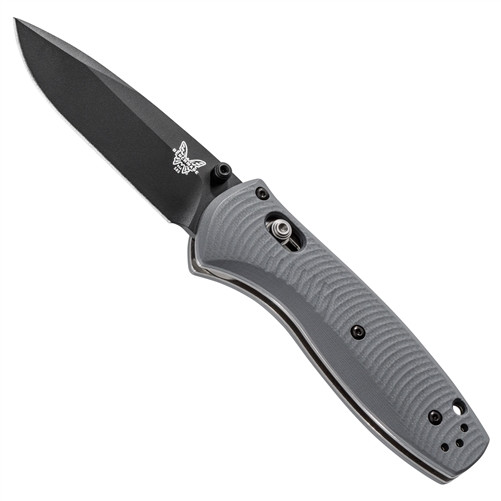 Benchmade 585BK-2 Grey Mini-Barrage Spring Assist Knife, CPM-S30V Black ...