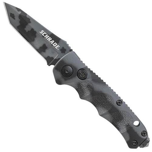 Schrade Urban Camo Mini Extreme Survival Auto Knife, Tanto Point, Plain ...