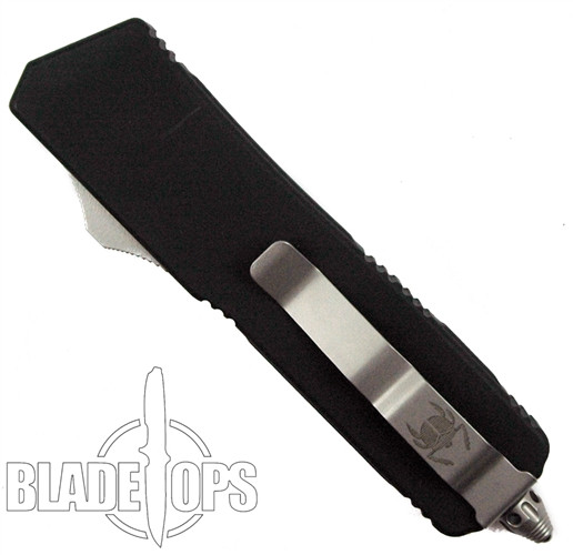 Microtech Executive Scarab OTF Knife, Satin Single Edge