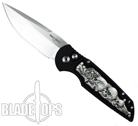 ProTech Skull Tactical Response TR3 Limited Auto Knife, Satin Blade
