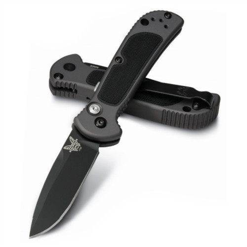 Benchmade 9750 Dark Grey Mini Coalition Auto Knife, Black G-10, CPM ...