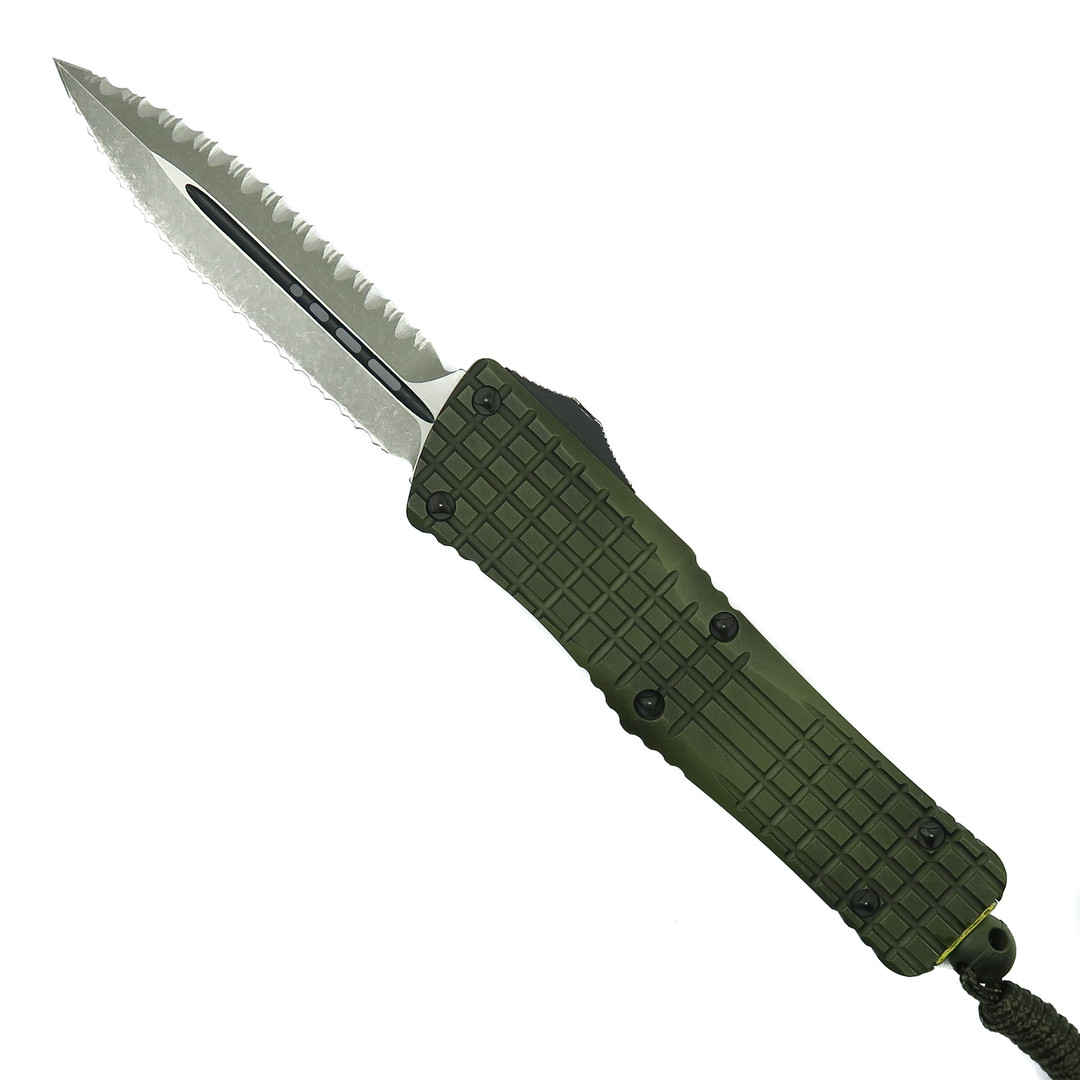 Microtech Grenade Green Signature Series Frag Pattern Combat Troodon ...