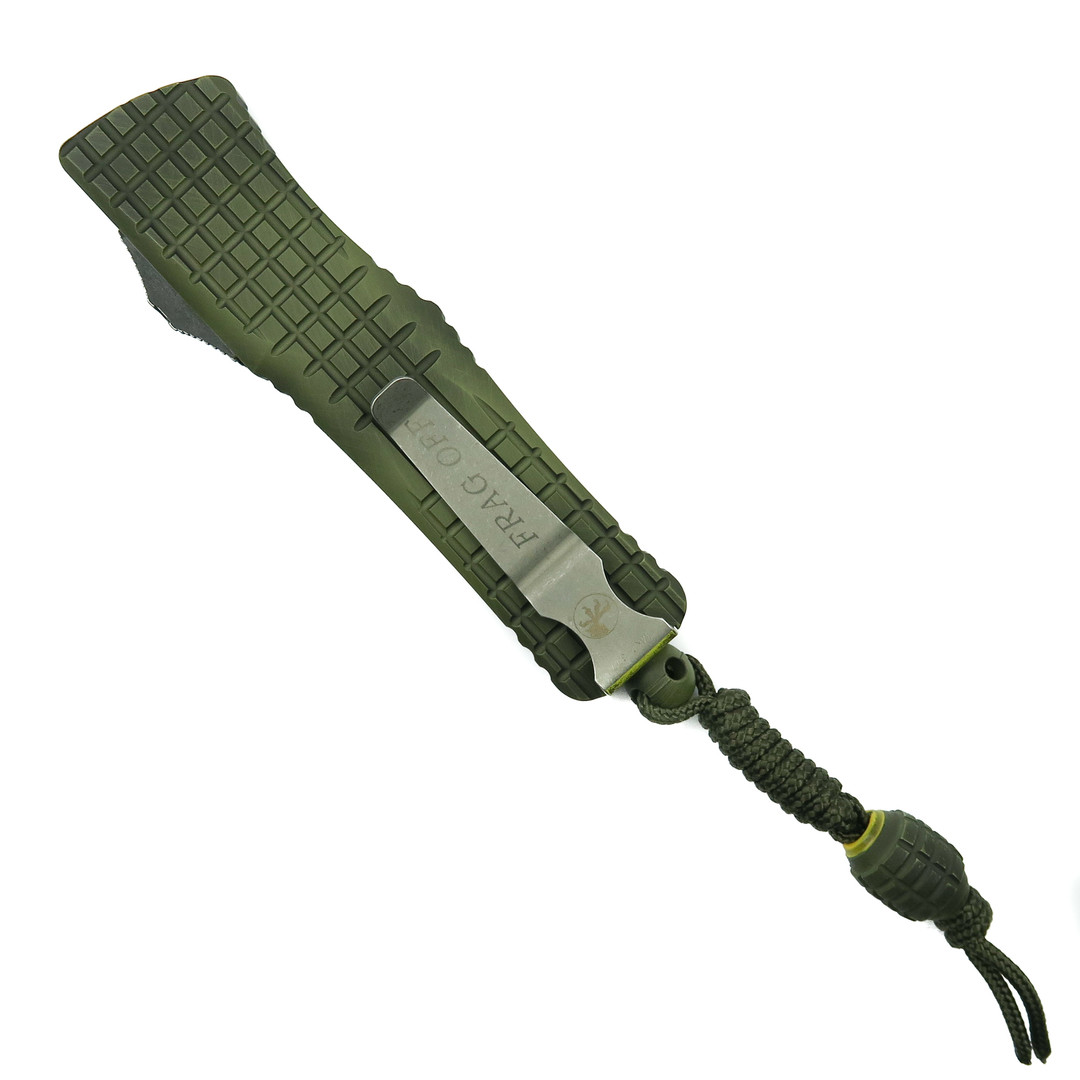 Microtech Grenade Green Signature Series Frag Pattern Combat Troodon ...