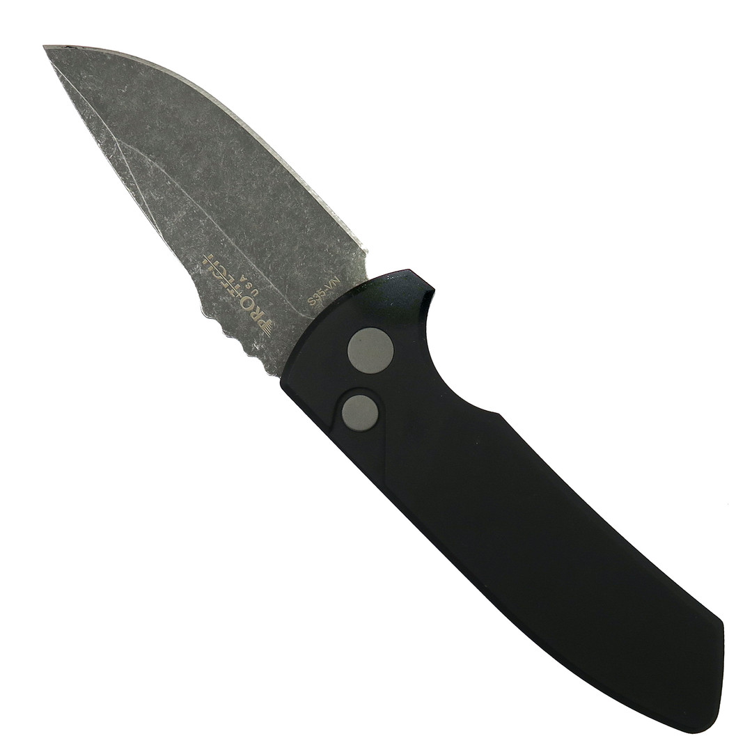 Pro Tech Left Handed Sbr Auto Knife Acid Wash Blade Bladeops