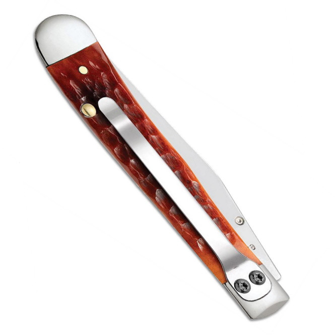 Case Kickstart Chestnut Bone Standard Jig TrapperLock Stockman Knife ...