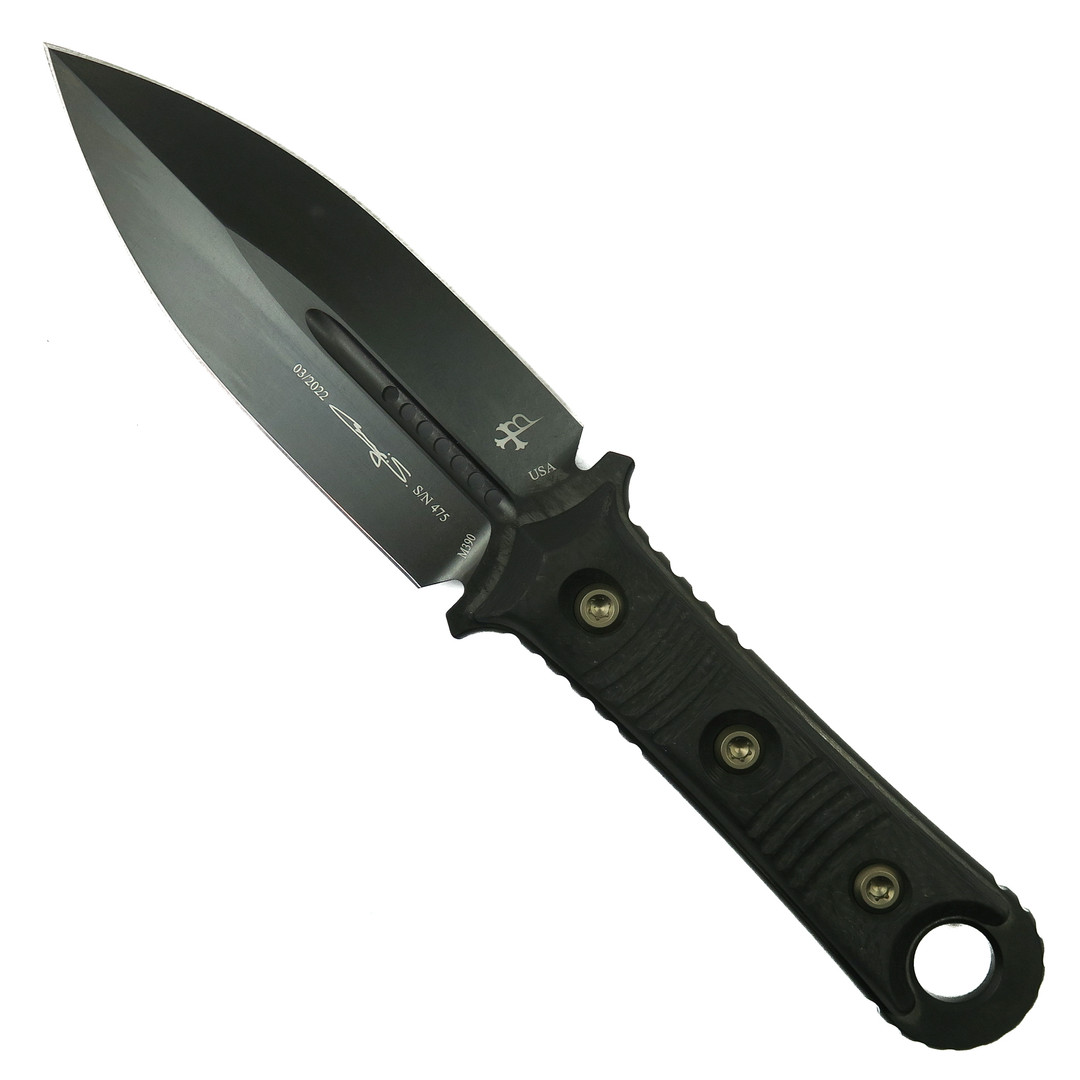 Microtech Signature Series Carbon Fiber Borka SBD Dagger, DLC Dagger ...