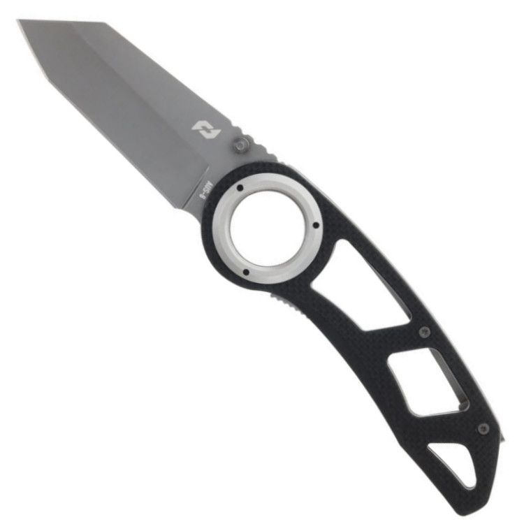 Schrade Torsion CLR Skeletonized Folder Knife, Gray Tanto Blade | BladeOps