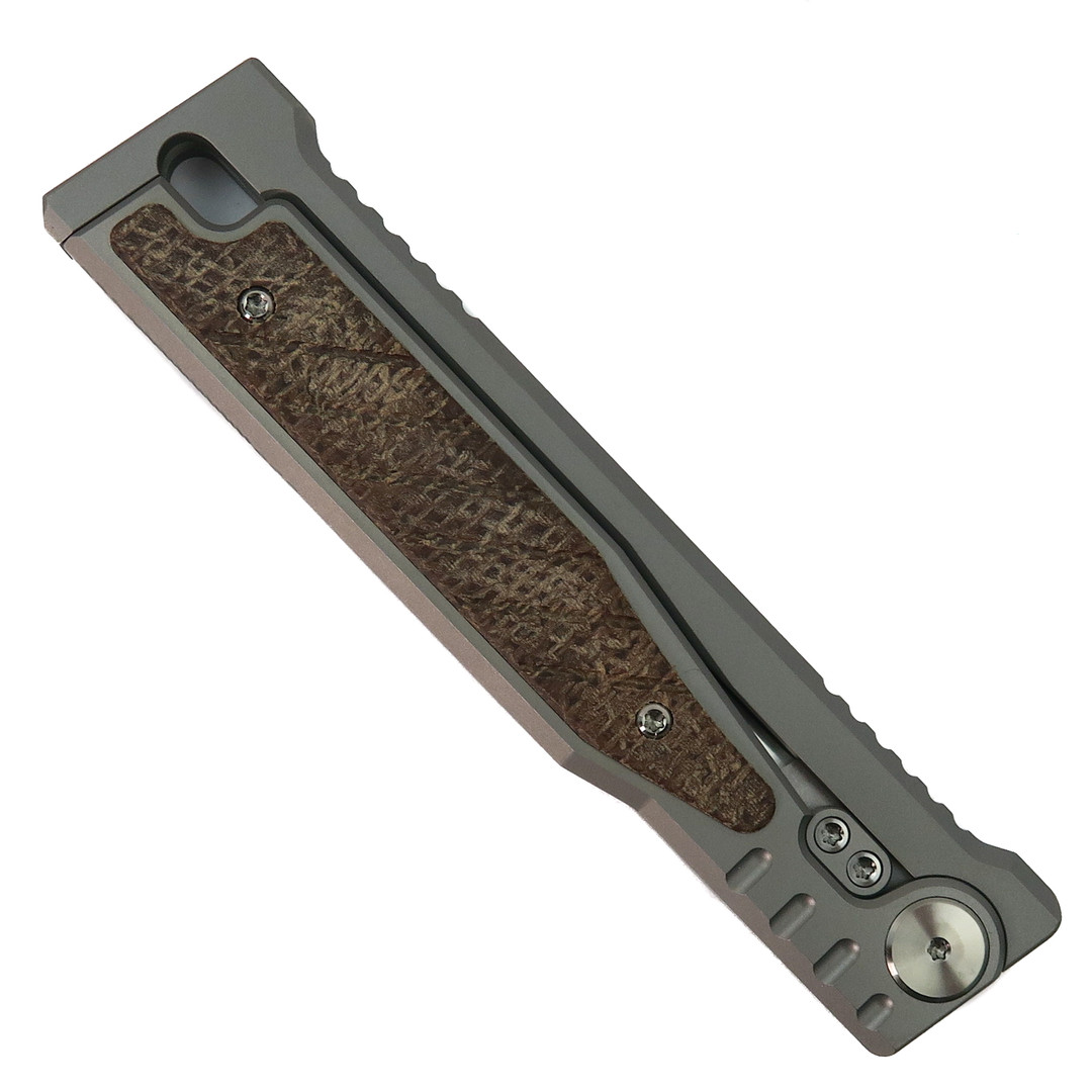 Reate Burlap Micarta Exo Gravity Knife Bayonet Blade Bladeops