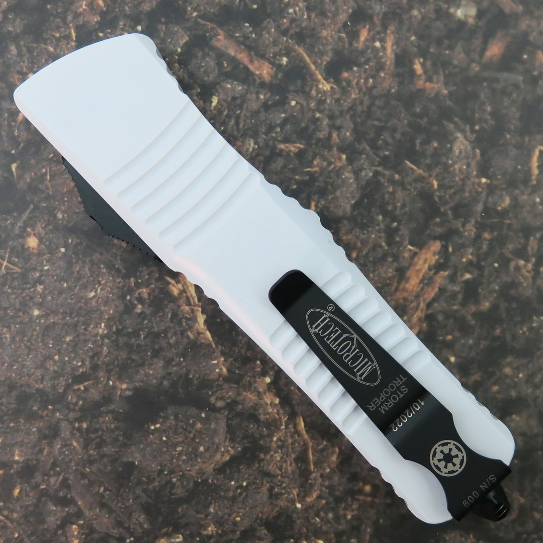 Microtech Signature Series Storm Trooper Combat Troodon White Blade