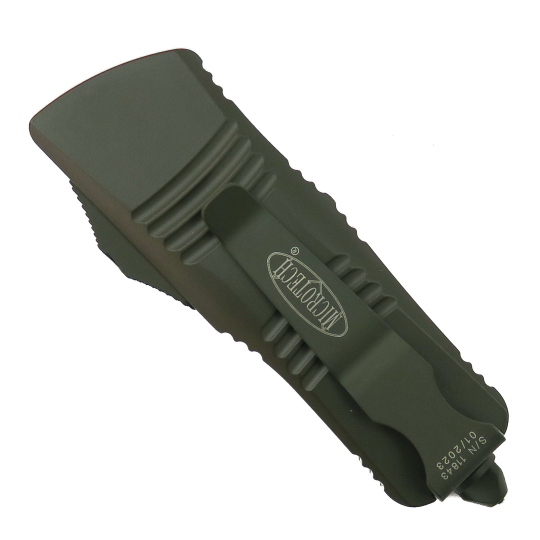 Microtech Cerakote OD Green Mini Troodon CA Legal OTF Auto Knife, Black ...