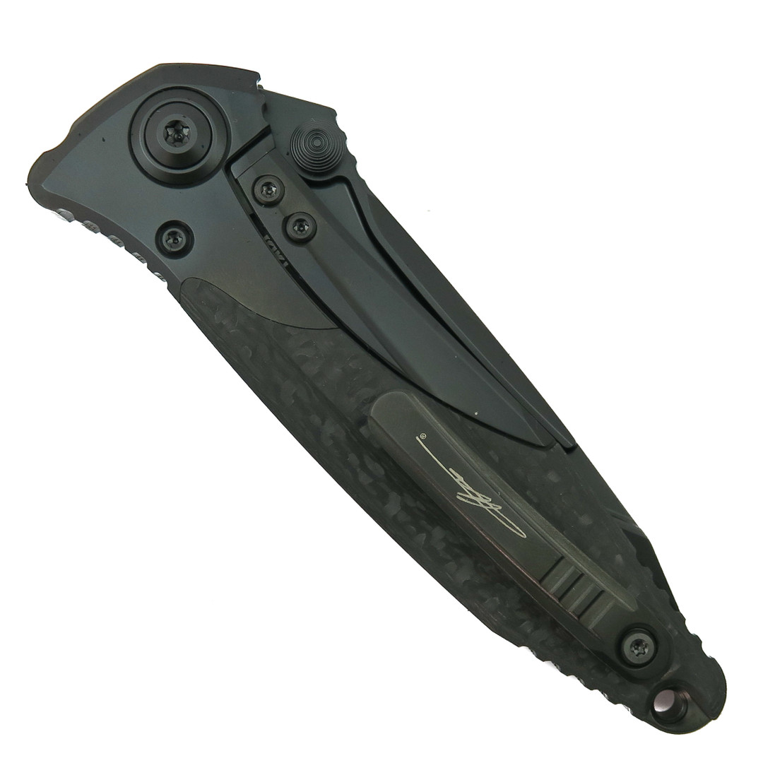 Microtech Signature Series Socom Bravo Folder Knife, DLC Tanto Blade ...