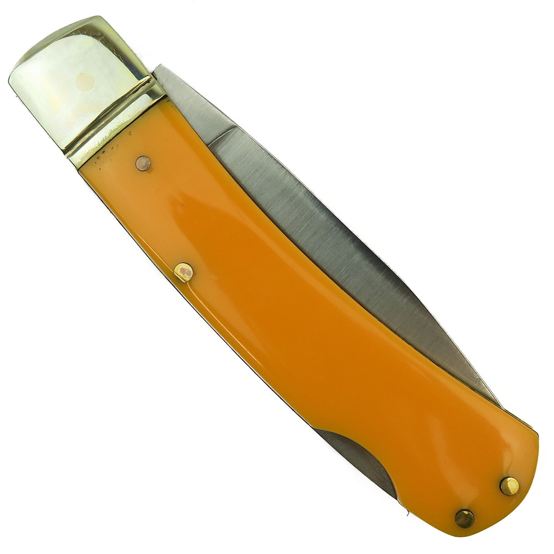 Boker Magnum Yellow Polymer Lockback Folding Knife | BladeOps