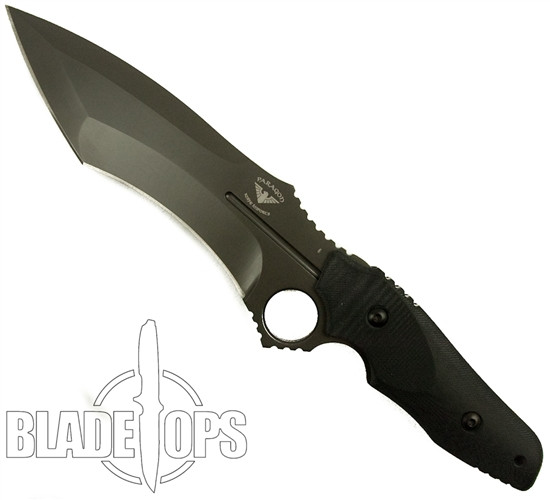 Paragon Warlord Nemoto Fixed Blade Knife, Carbon Fiber/G10 Handle