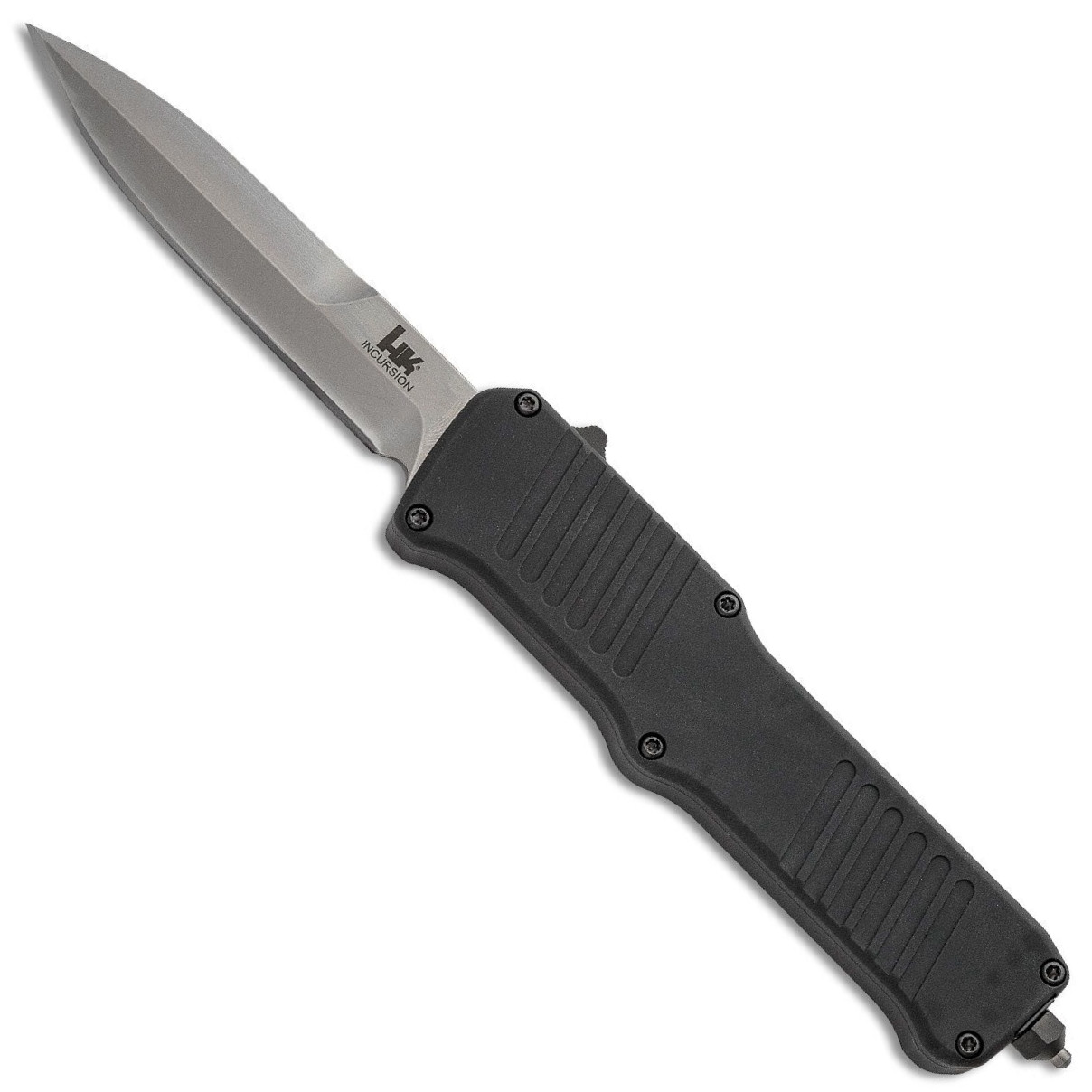 HK Incursion Bayonet OTF Auto Knife, Tumbled Blade | BladeOps