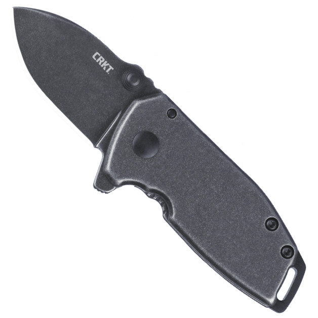 CRKT Compact Squid Assisted Flipper Knife, Black Stonewash Blade | BladeOps