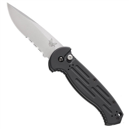 Benchmade 9051S AFO II Auto Knife, 154CM Satin Combo Blade