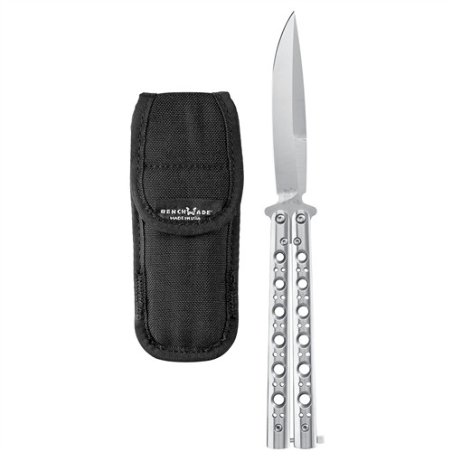Benchmade 62 Stainless Weehawk Balisong Butterfly Knife, D2 Satin Blade