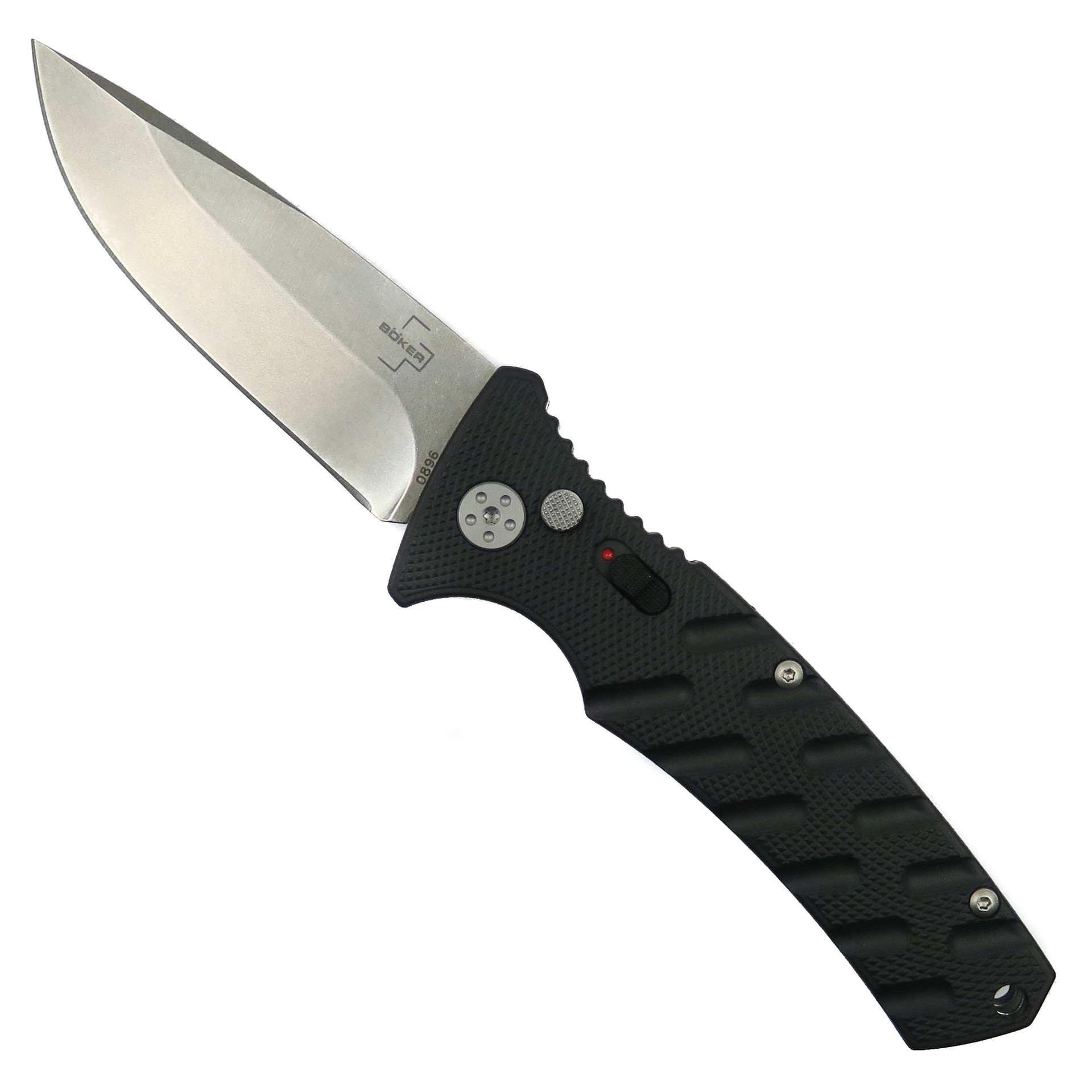 Boker Strike Auto Knife, CPM-S30V Stonewash Blade [Exclusive] | BladeOps