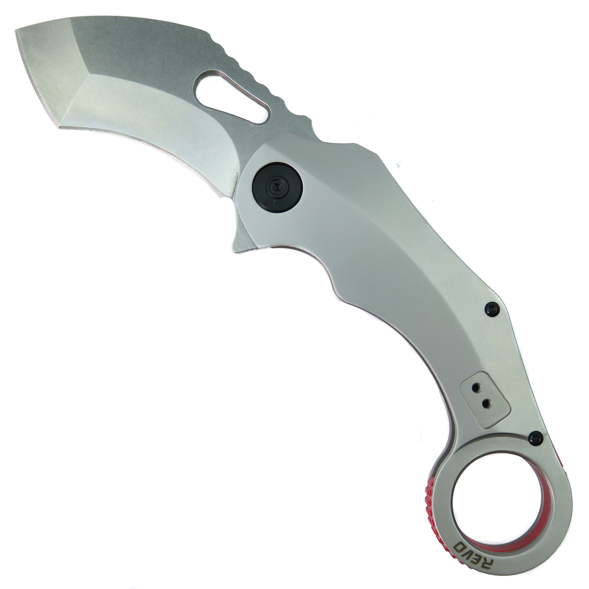 REVO Gray K9 Karambit Knife | BladeOps