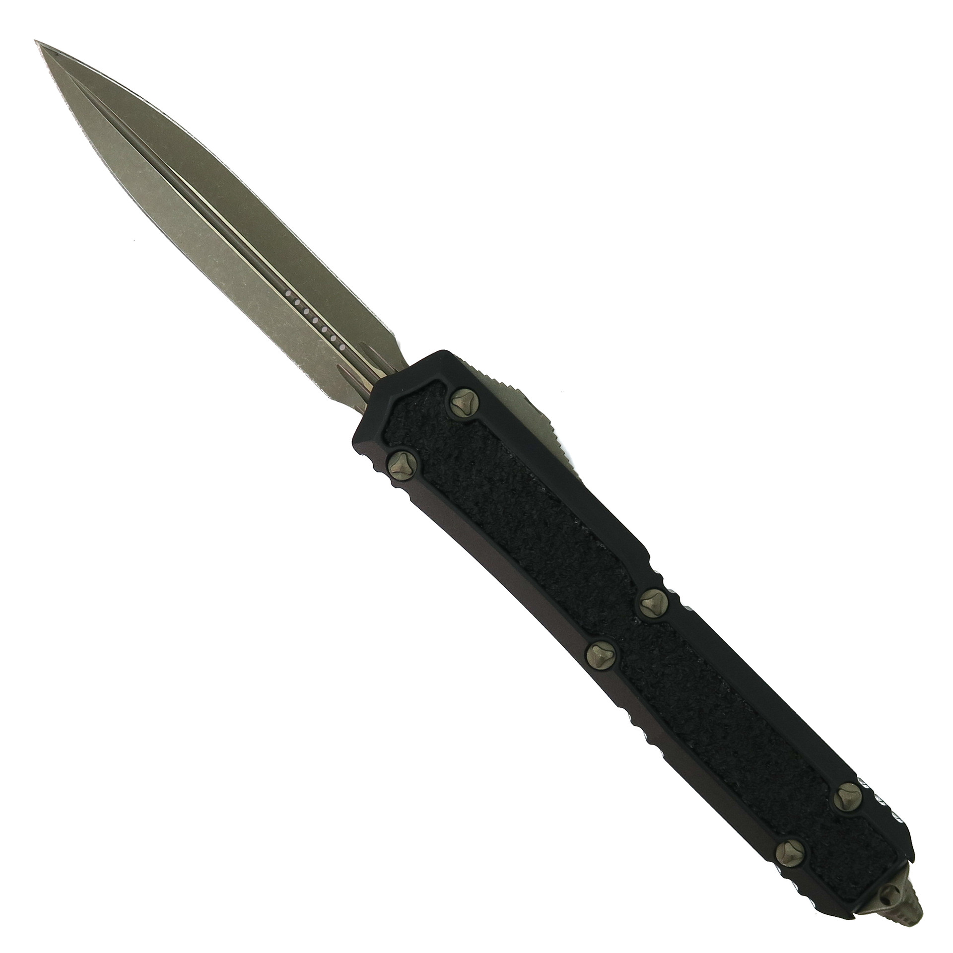 Microtech Signature Series Makora OTF Knife, Bronze Apocalyptic Dagger ...