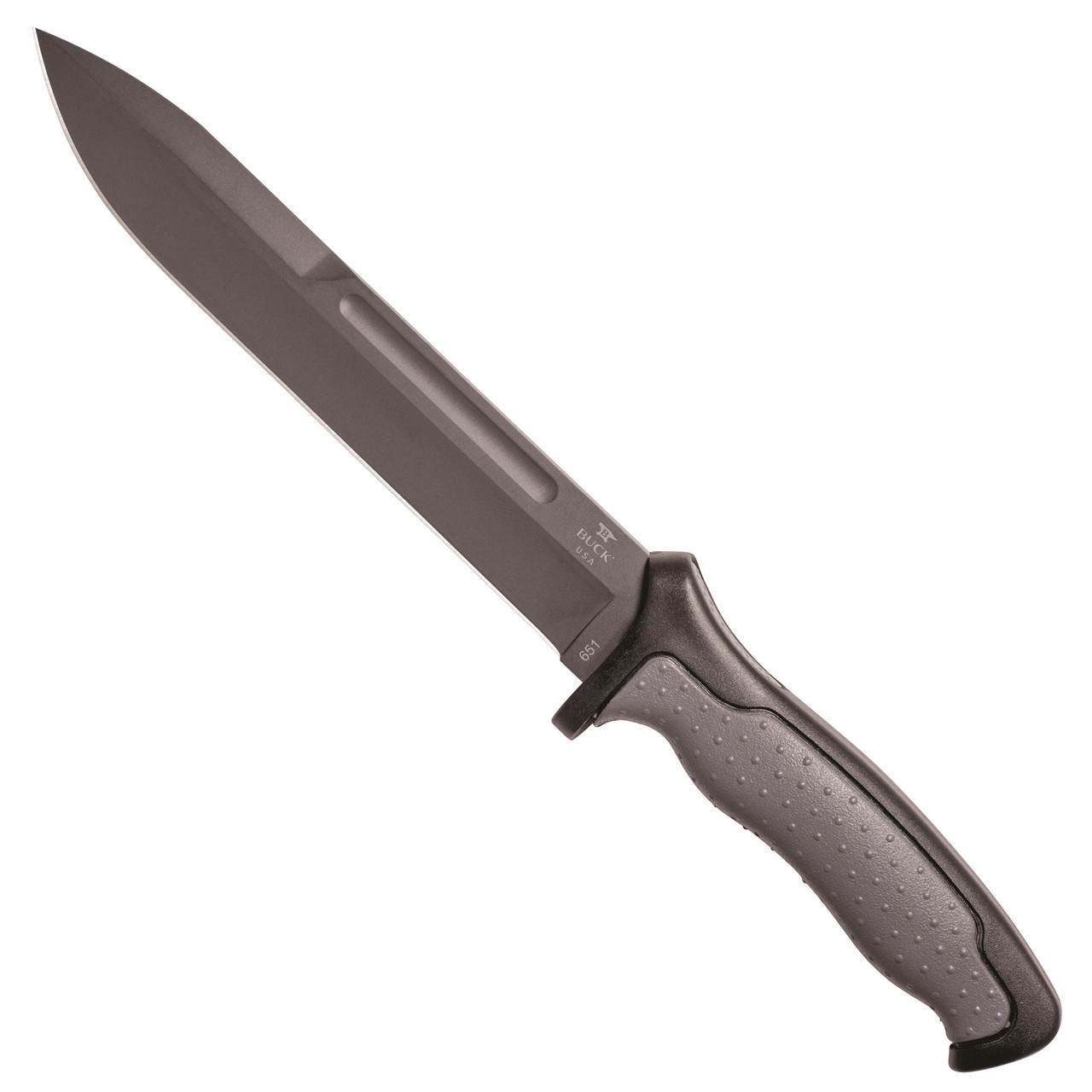Buck Nighthawk Hunter Fixed Blade Knife, Sniper Grey Blade