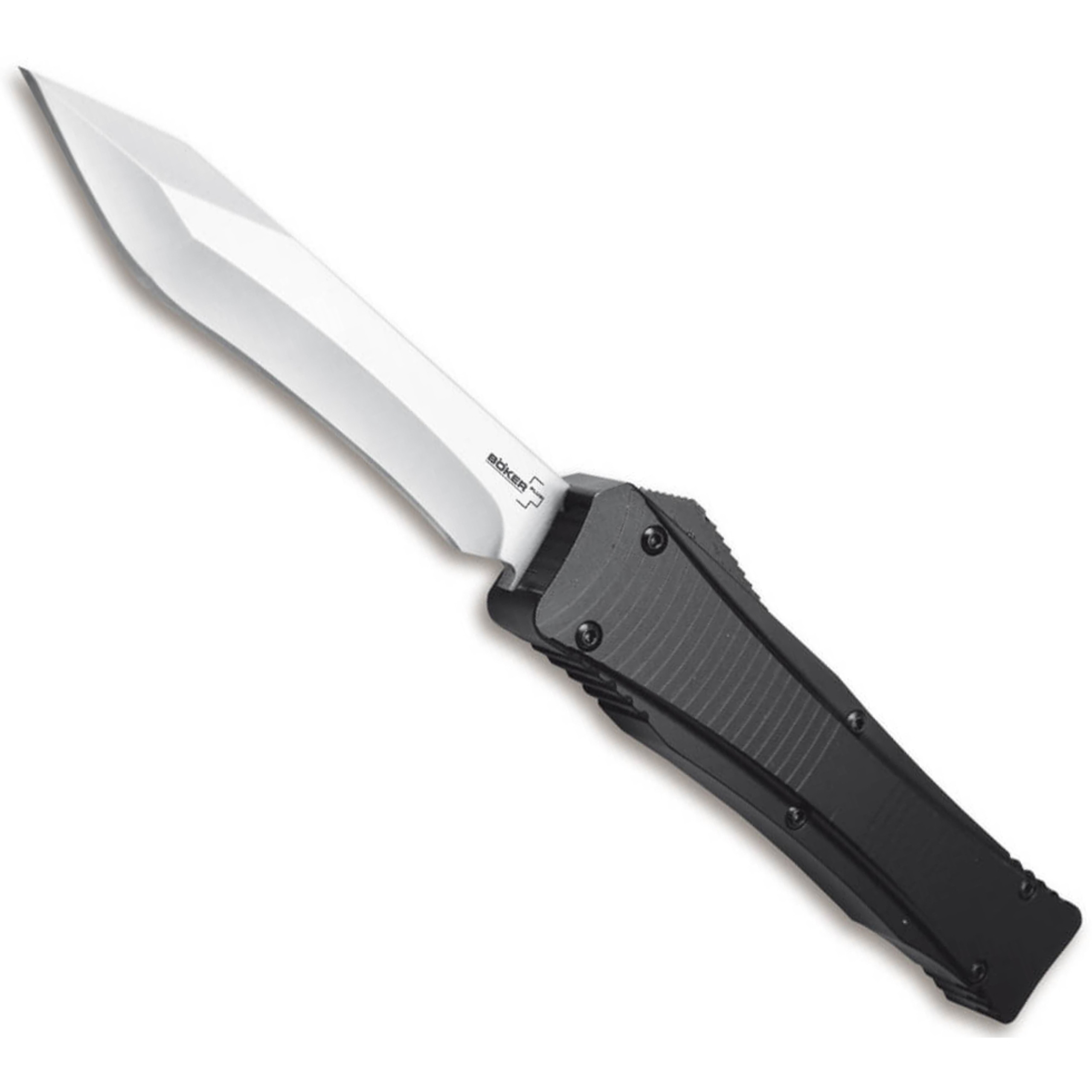 Boker Plus Falcon 2.0 OTF Knife, D2 Recurve Blade | BladeOps