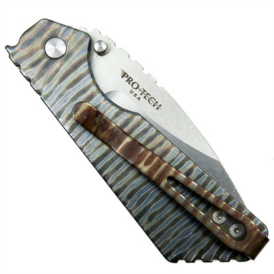 Pro-Tech Custom 2317-SW Tiger Stripe Strider PT Titanium Auto Knife ...