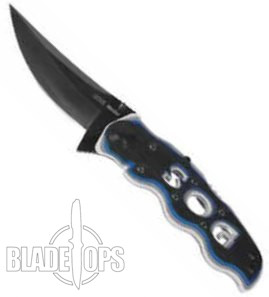 SOG Topo Meridian Spring Assist Knife, TiNi Black Plain Blade