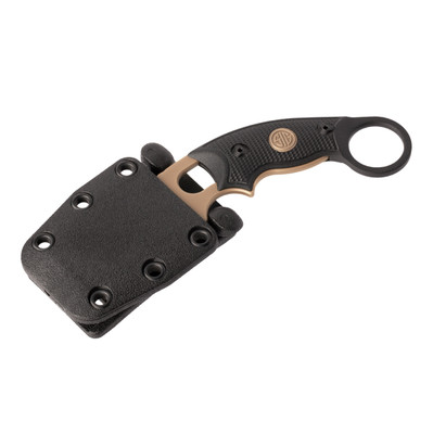 SIG Sauer EX-F03 Emperor Scorpion Karambit, Hawkbill FDE Blade | BladeOps