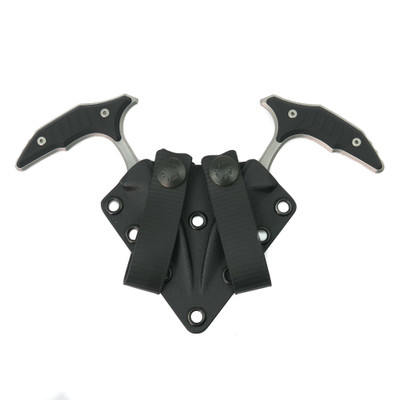 Microtech Signature Series Black G10 Bastinelli Double Bee Push Daggers ...