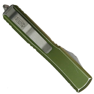 Microtech Distressed OD Green Ultratech OTF Auto Knife, Apocalyptic ...