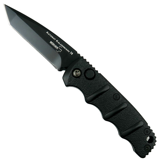 Boker Kalashnikov Tanto Auto Knife, AUS-8 Black Combo Blade
