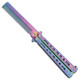 AerialFlow Rainbow Butterfly Knife Comb, Comb Blade | Bladeops