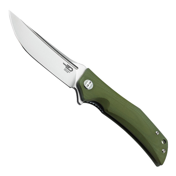 Bestech Knives Scimitar Green G10 Folding Knife | BladeOps