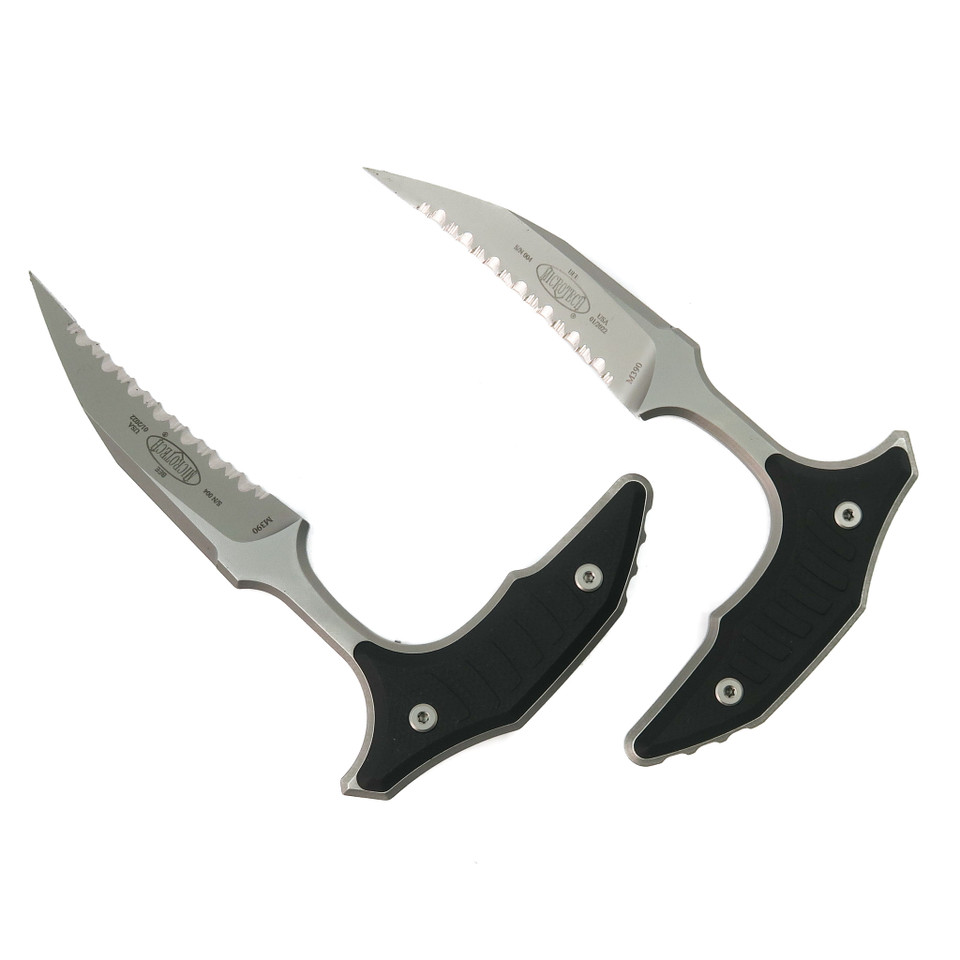 Microtech Signature Series Black G10 Bastinelli Double Bee Push Daggers ...