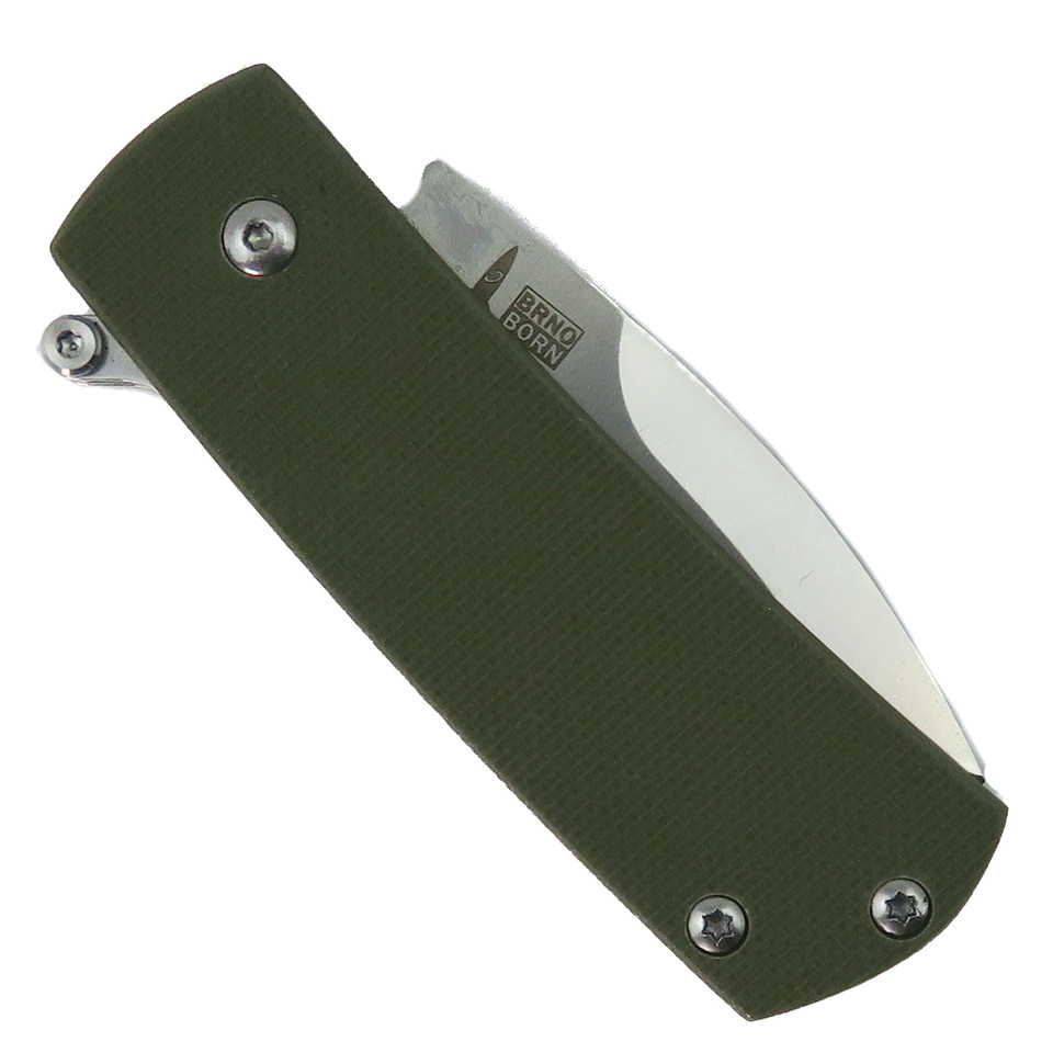 Boker Plus Exclusive OD Green Shamsher Automatic Knife, Satin Blade ...