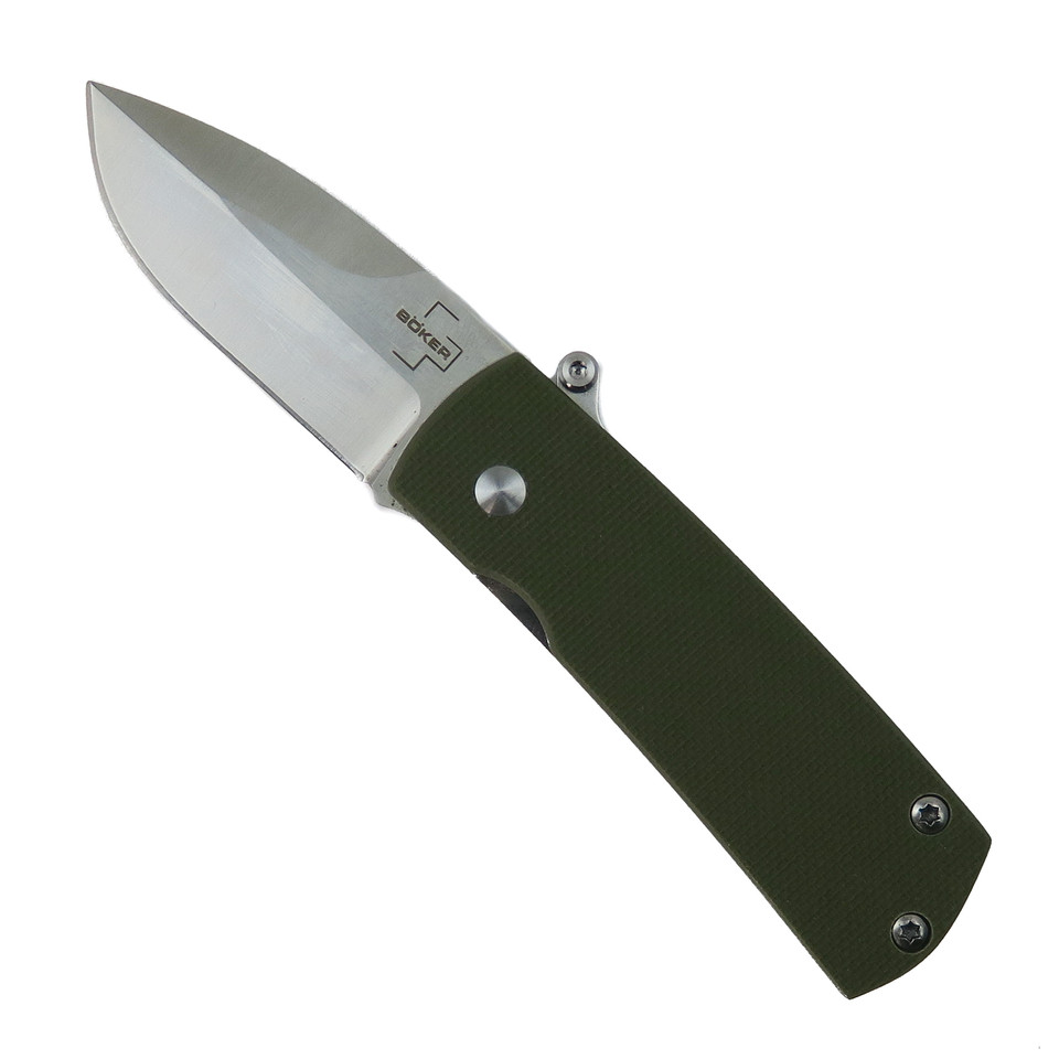Boker Plus Exclusive OD Green Shamsher Automatic Knife, Satin Blade ...